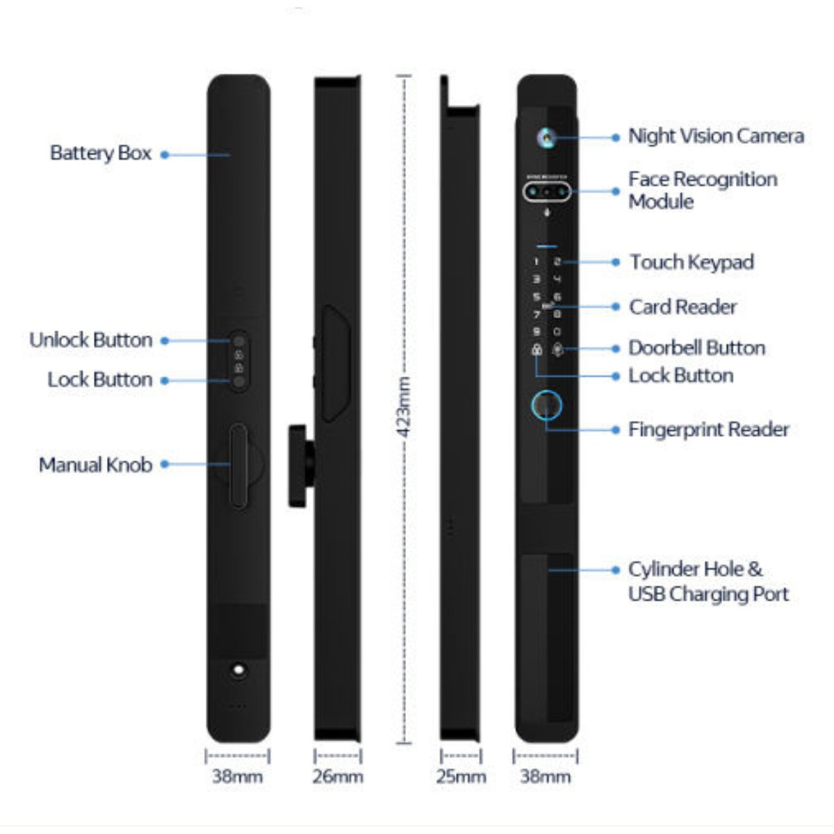 Next Gen Smart Lock - Deadbolt Auto Locking Mechanism Smart Lock – The ...