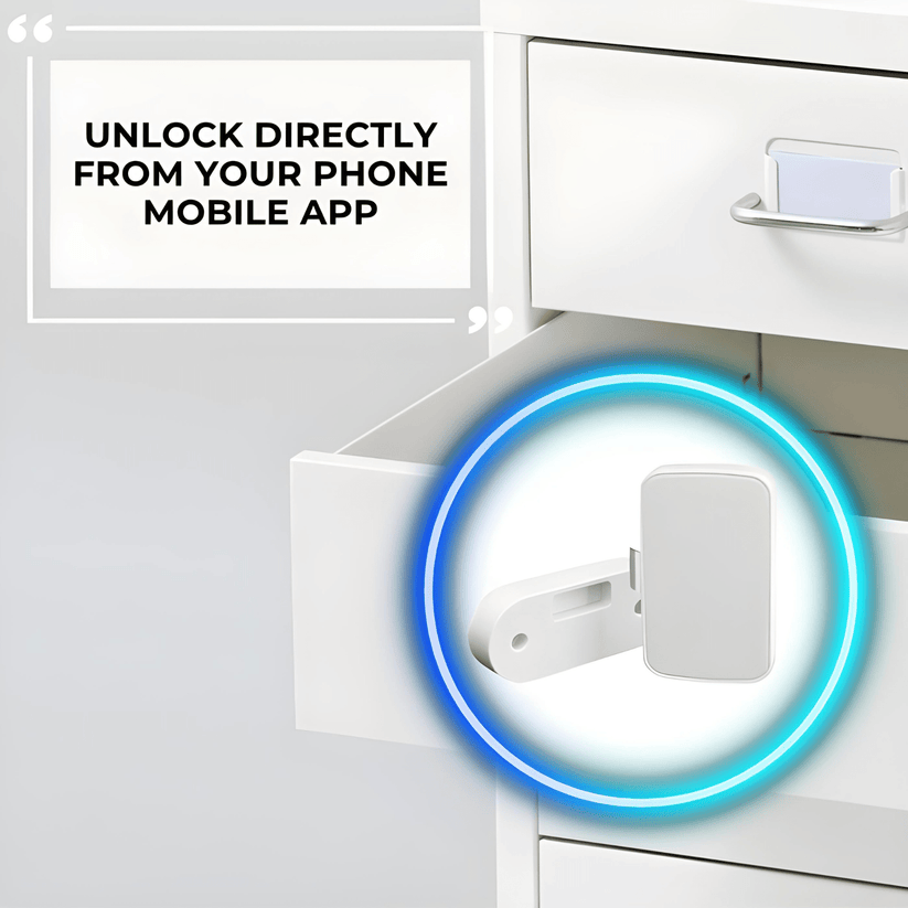 Bluetooth Drawer Lock - Cabinet Drawer Locks & Smart Cabinet Locks