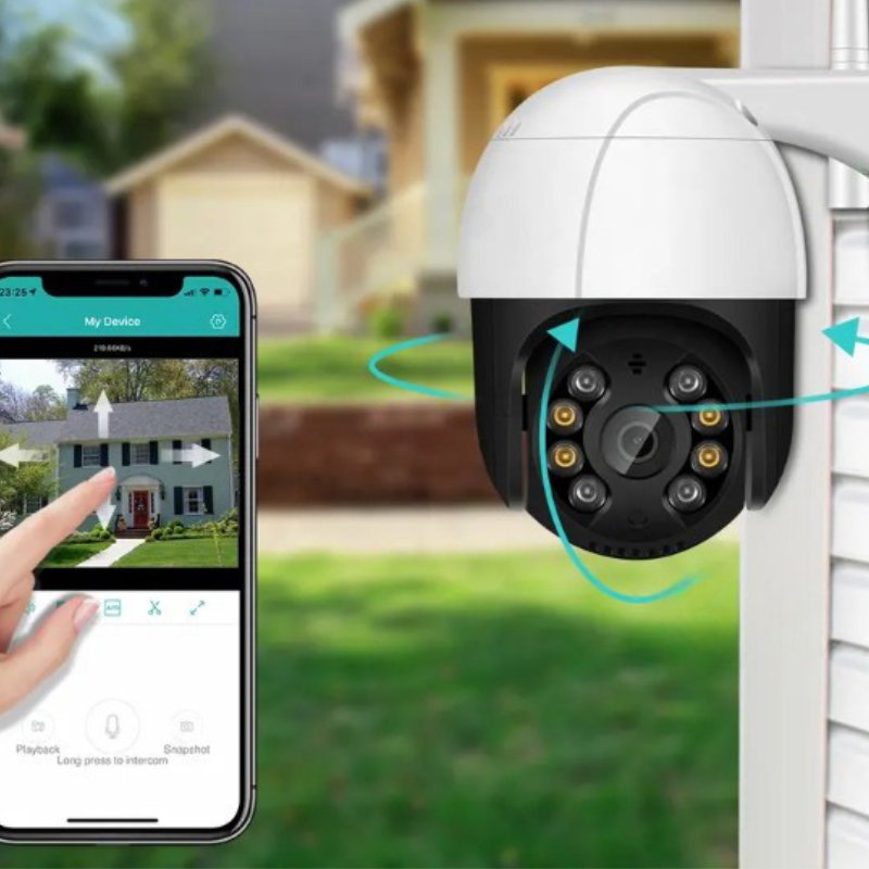 Outdoor Smart Camera Monitor - Smart Security Camera Live Video and ...