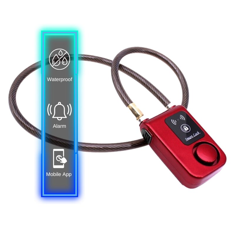 Smart Bike Lock - Mobile App Bluetooth Bike Lock, Remote Control ...