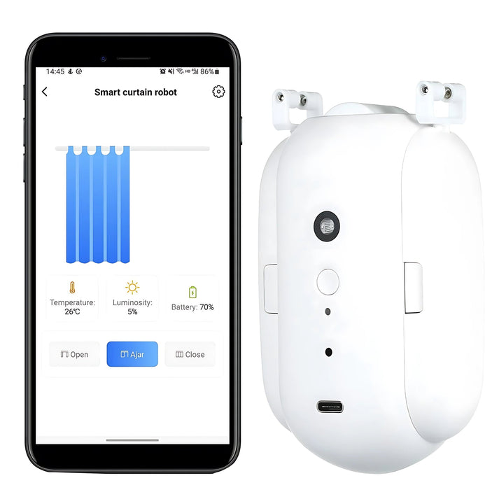 Smart Curtain Robot - Curtain Robot Open Close Curtains from Mobile App ...