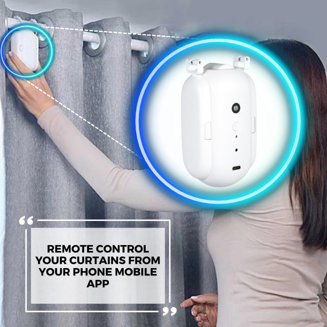 Smart Curtain Robot - Curtain Robot Open Close Curtains from Mobile App ...