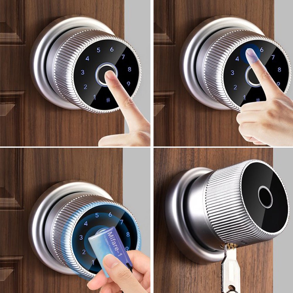 Smart Door Knob Lock - Fingerprint Smart Door Knob & Bedroom Door Knob ...
