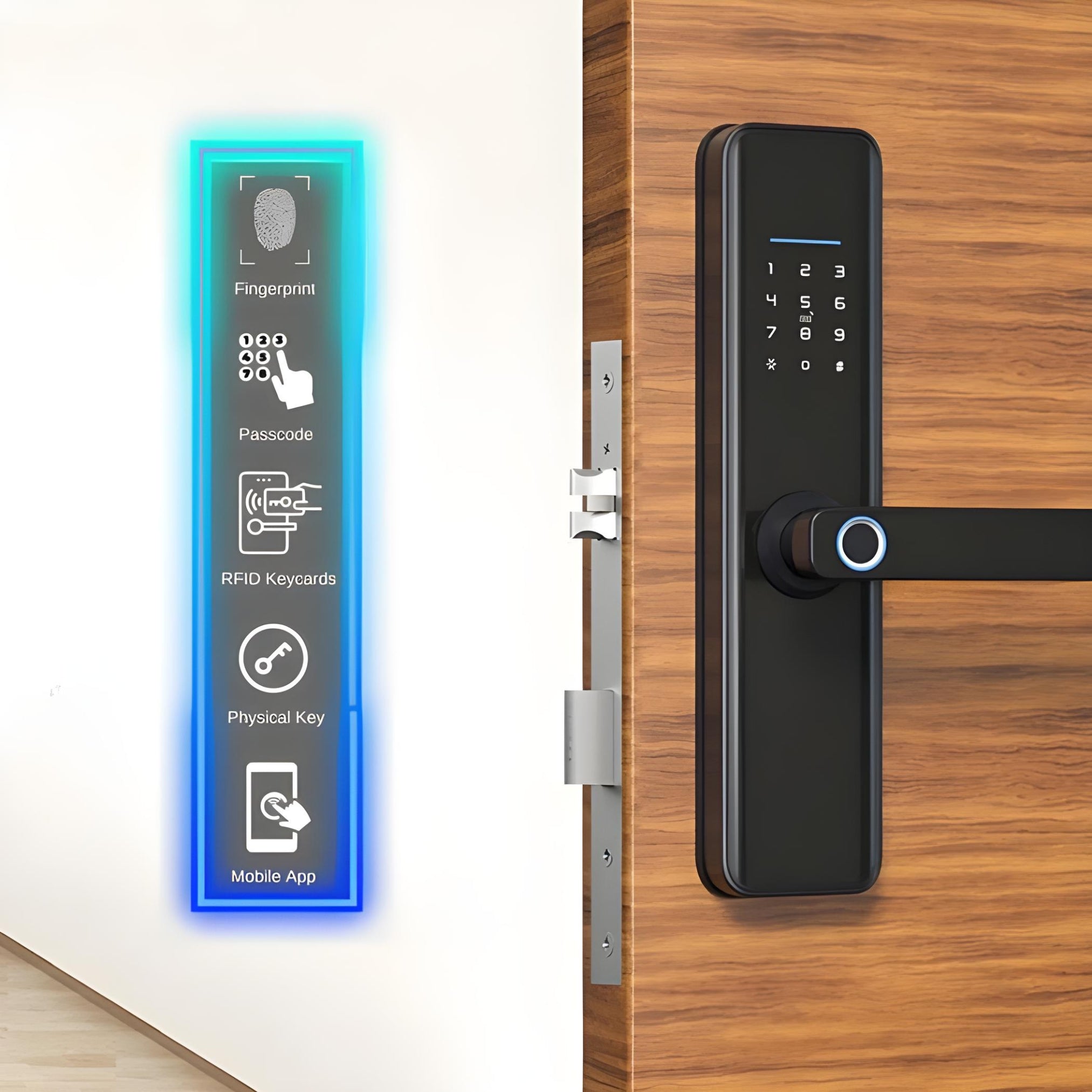 Smart Door Lock - Keyless Entry Door Lock, Upgrade to Smart Lock Door ...