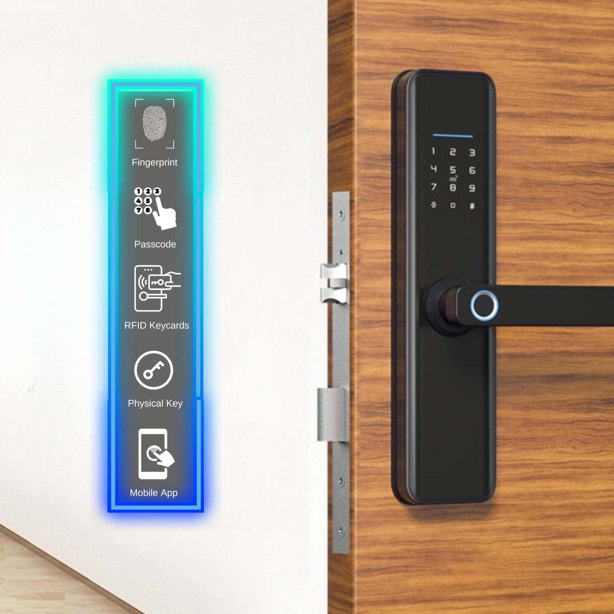 Smart Door Lock - Keyless Entry Door Lock, Upgrade to Smart Lock Door ...