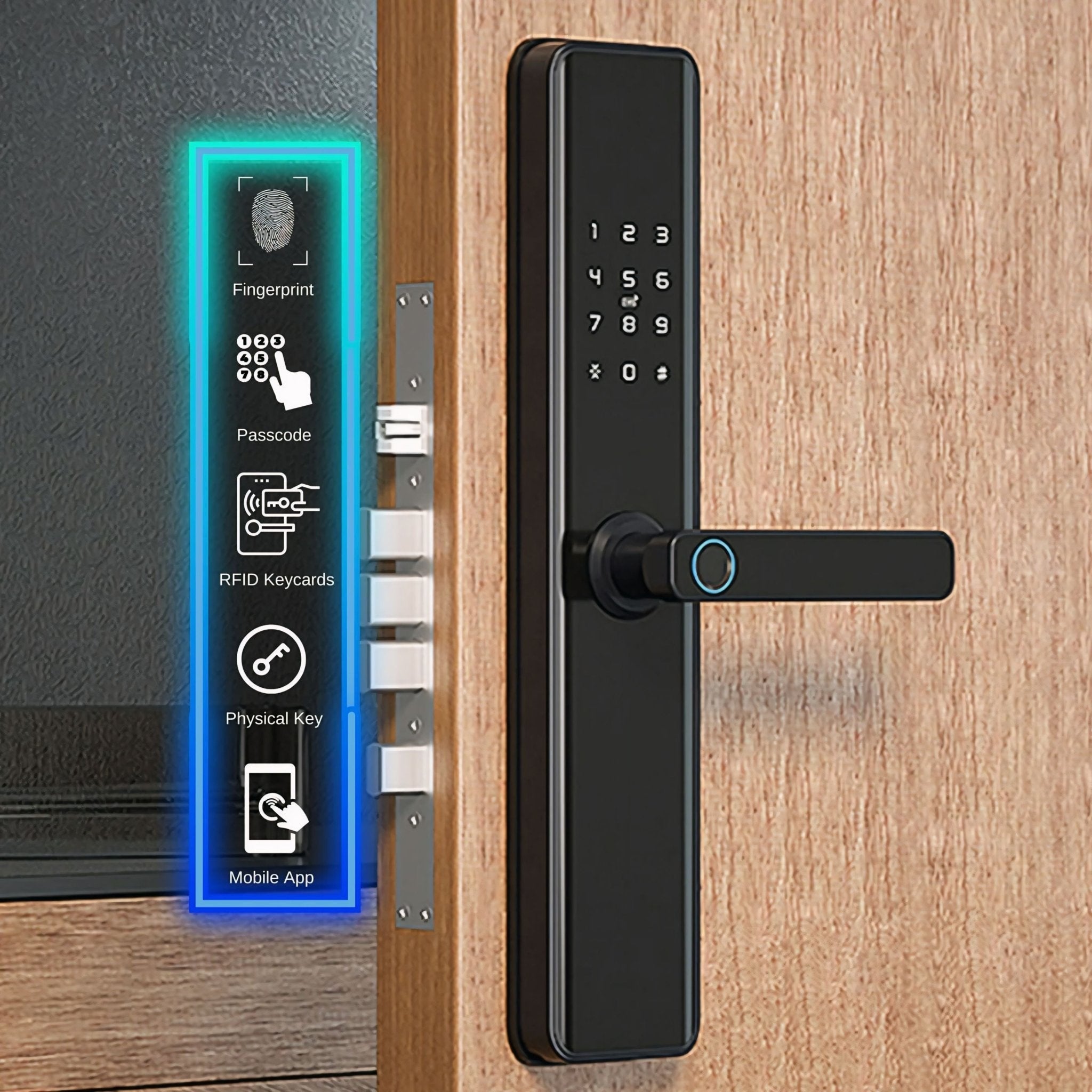 Smart Door Lock Thick - Smart Lock for Thick Doors, Thick Doors Lock ...
