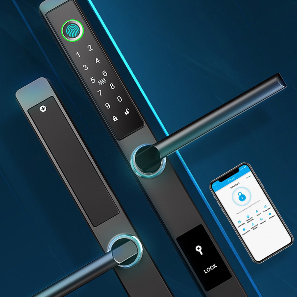 Smart Door Lock Thin - Smart Lock for Thin Doors, Thin Smart Lock – The ...