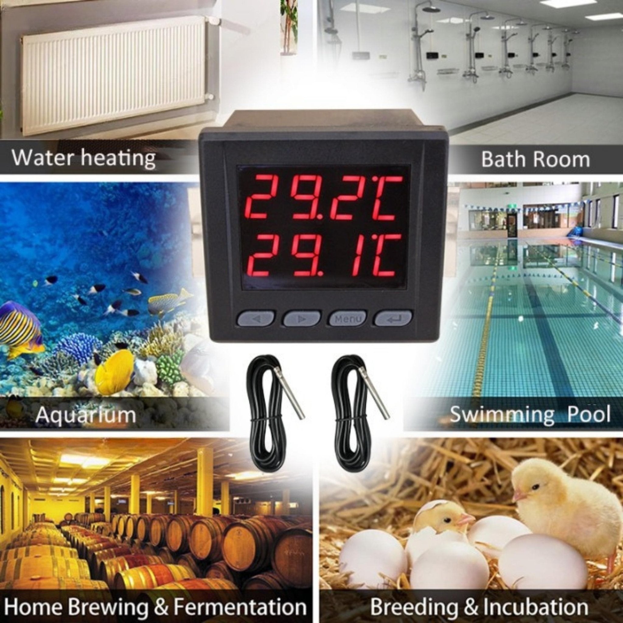 Smart Dual Temperature Controller - Temperature Monitor and Mobile App ...