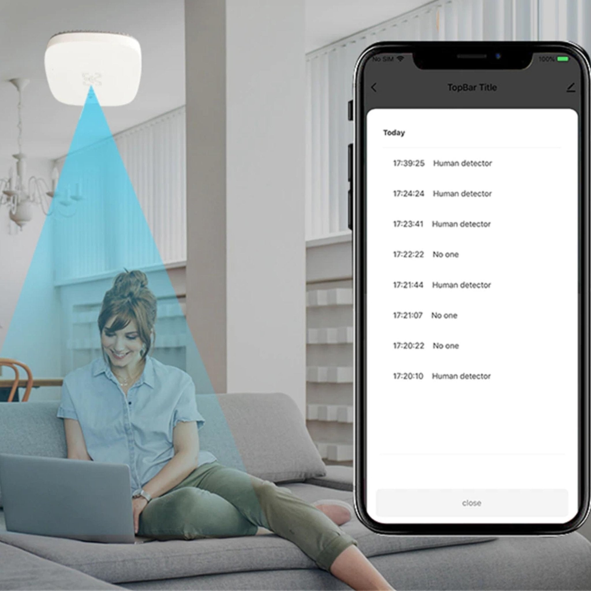 Smart Human Presence Detector - Motion and Presence Detector, Smart Detection, and Connected ...