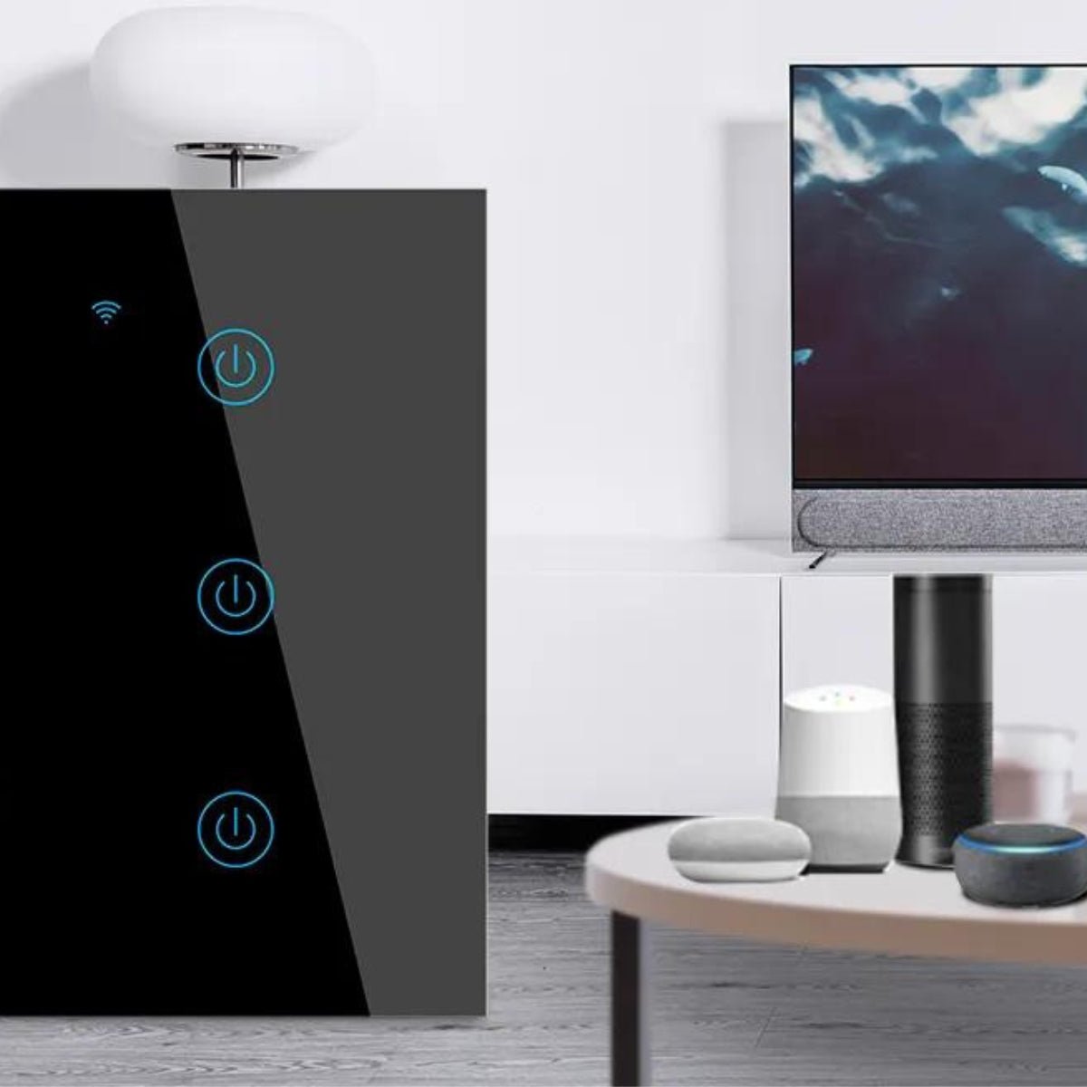 Smart Light Switch - Touch Panel Light Switch with WiFi Mobile App ...