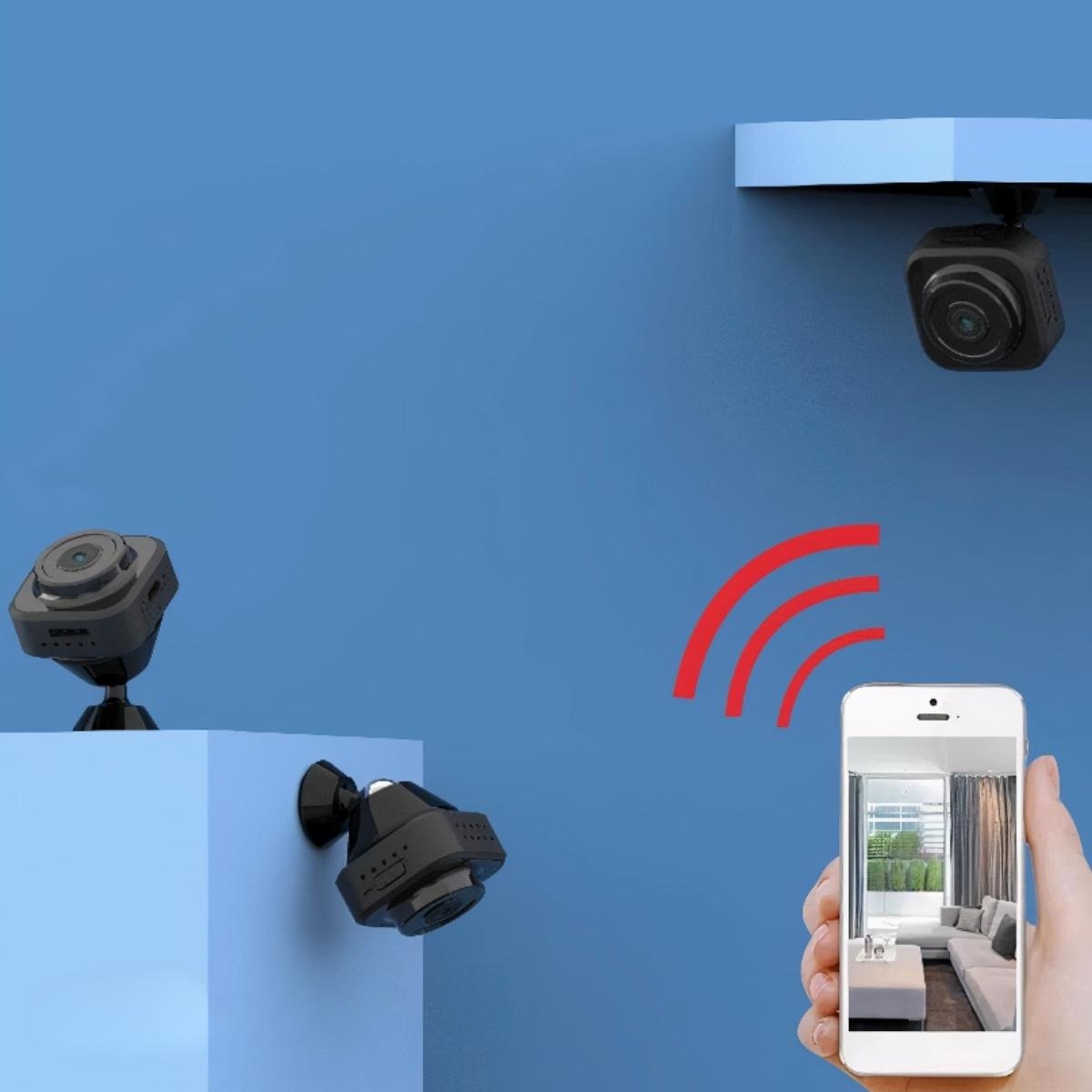 Smart Mini Camera Monitor - HD Live Video and WiFi Remote Control ...