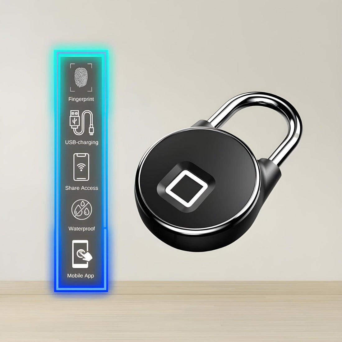Smart Padlock Bluetooth - Bluetooth Padlock & Fingerprint Padlock