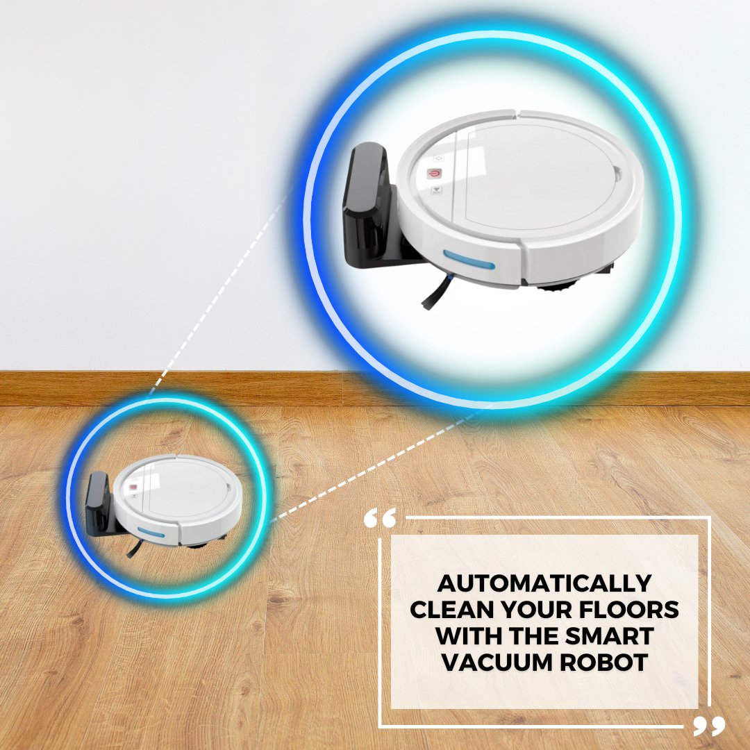 Smart Vacuum Robot - Smart Vacuum, Floor Cleaning Robot with ...