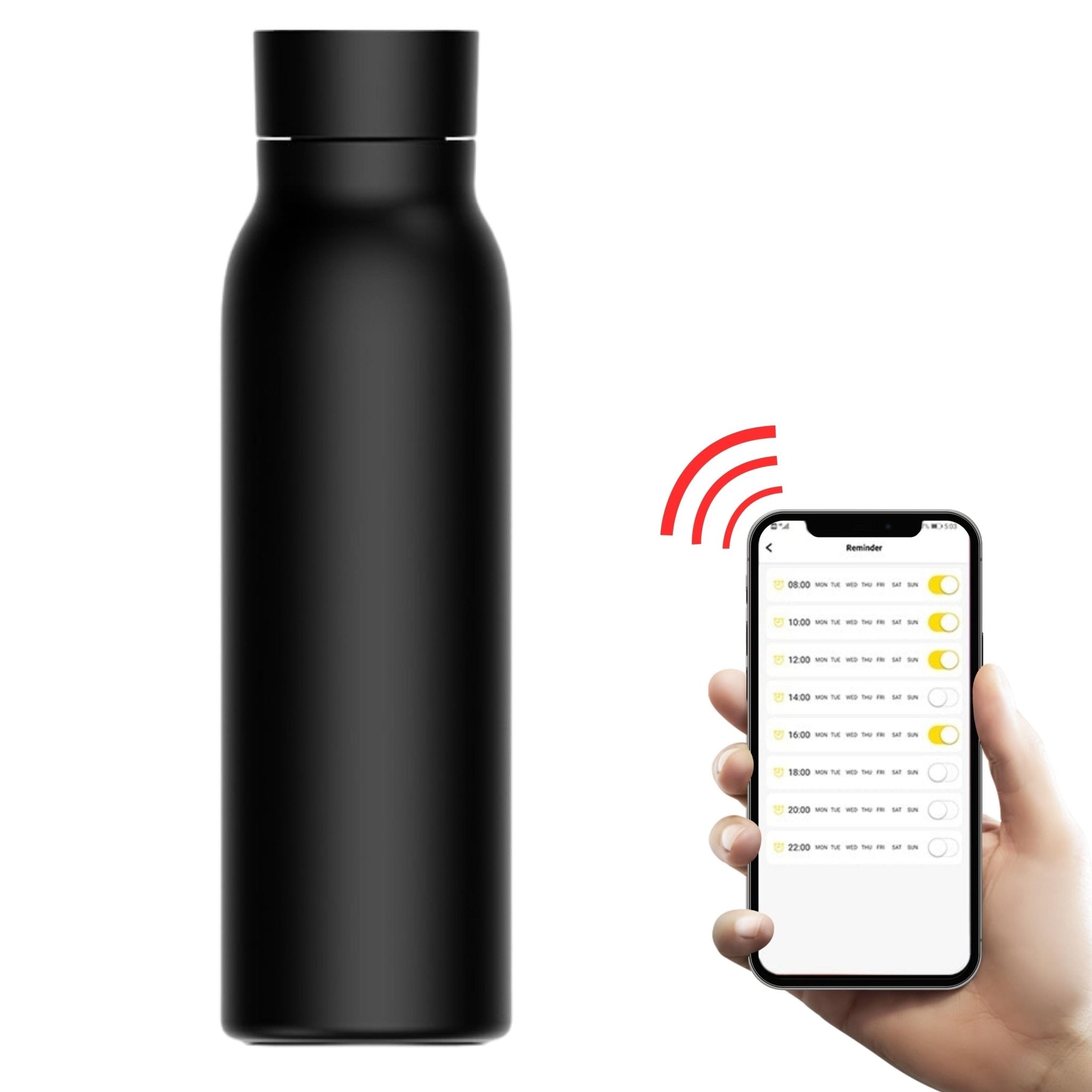Smart Water Bottle - Insulated Smart Water Bottle, LCD, Mobile App ...