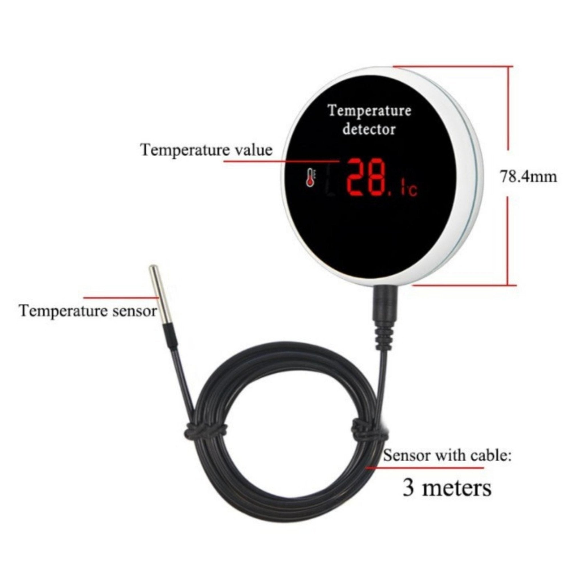 Smart Water Temperature Sensor - Temperature Monitor, WiFi Mobile App ...