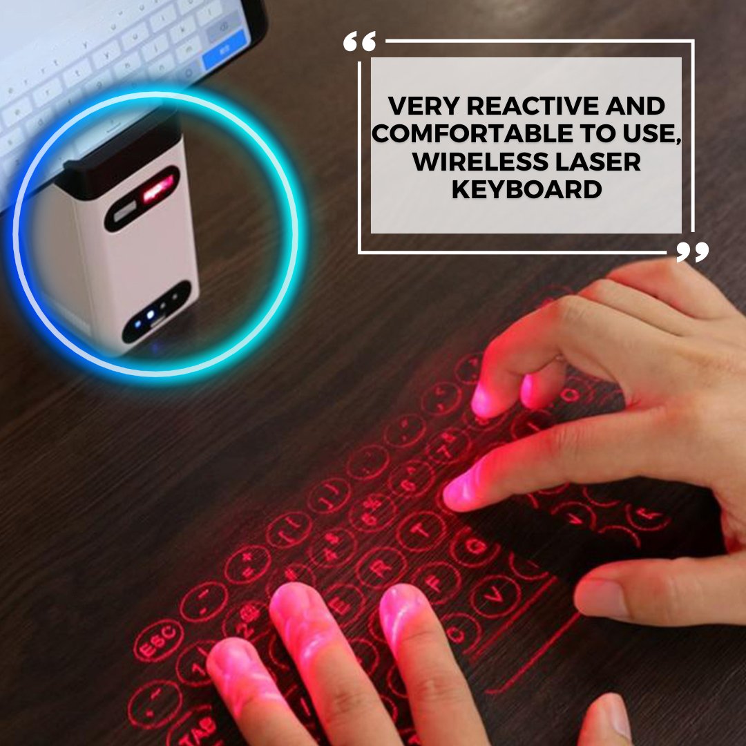 Virtual Laser Keyboard - Wireless Projector Laser Keyboard, Virtual ...